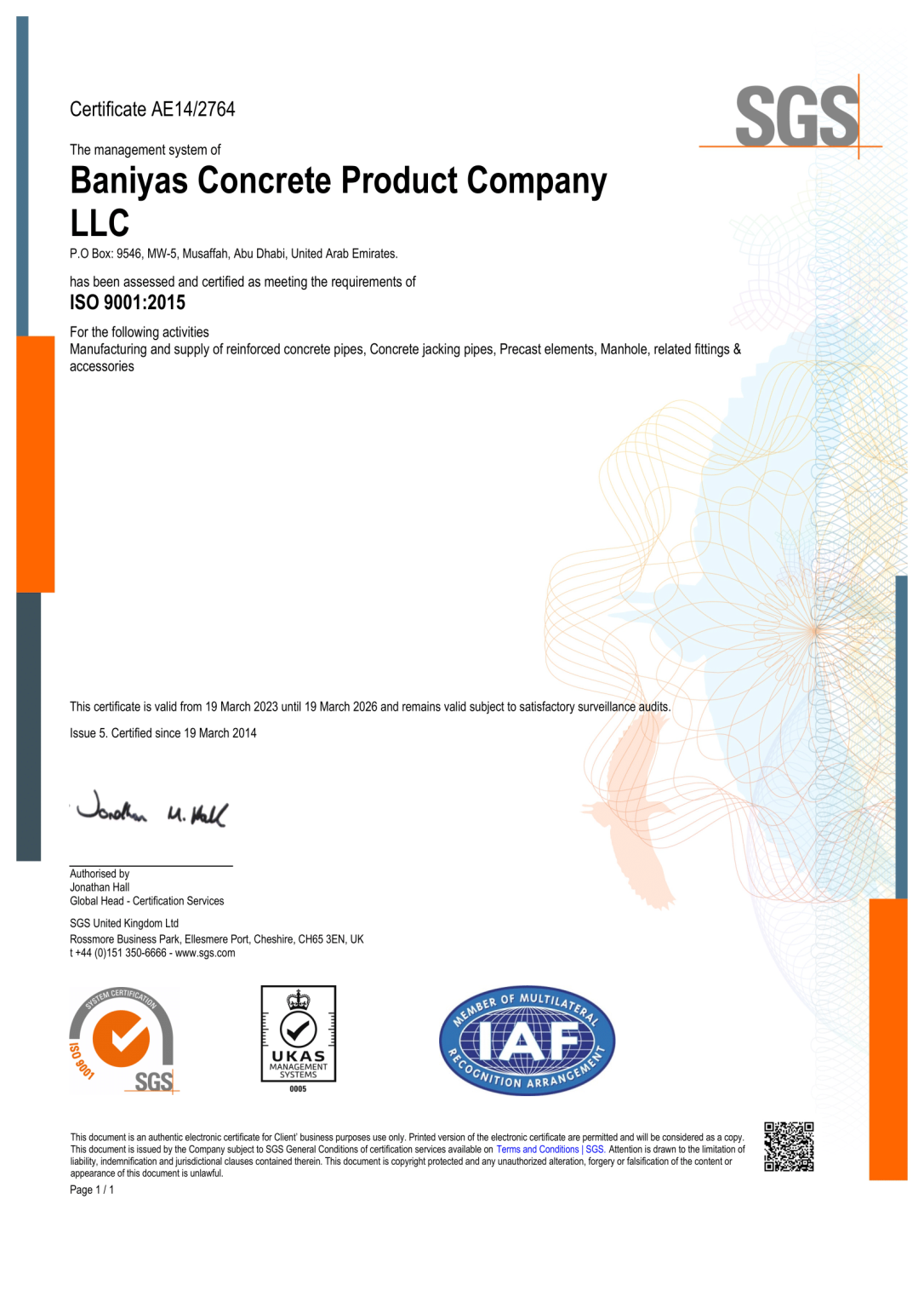 ISO 9001 - Baniyas